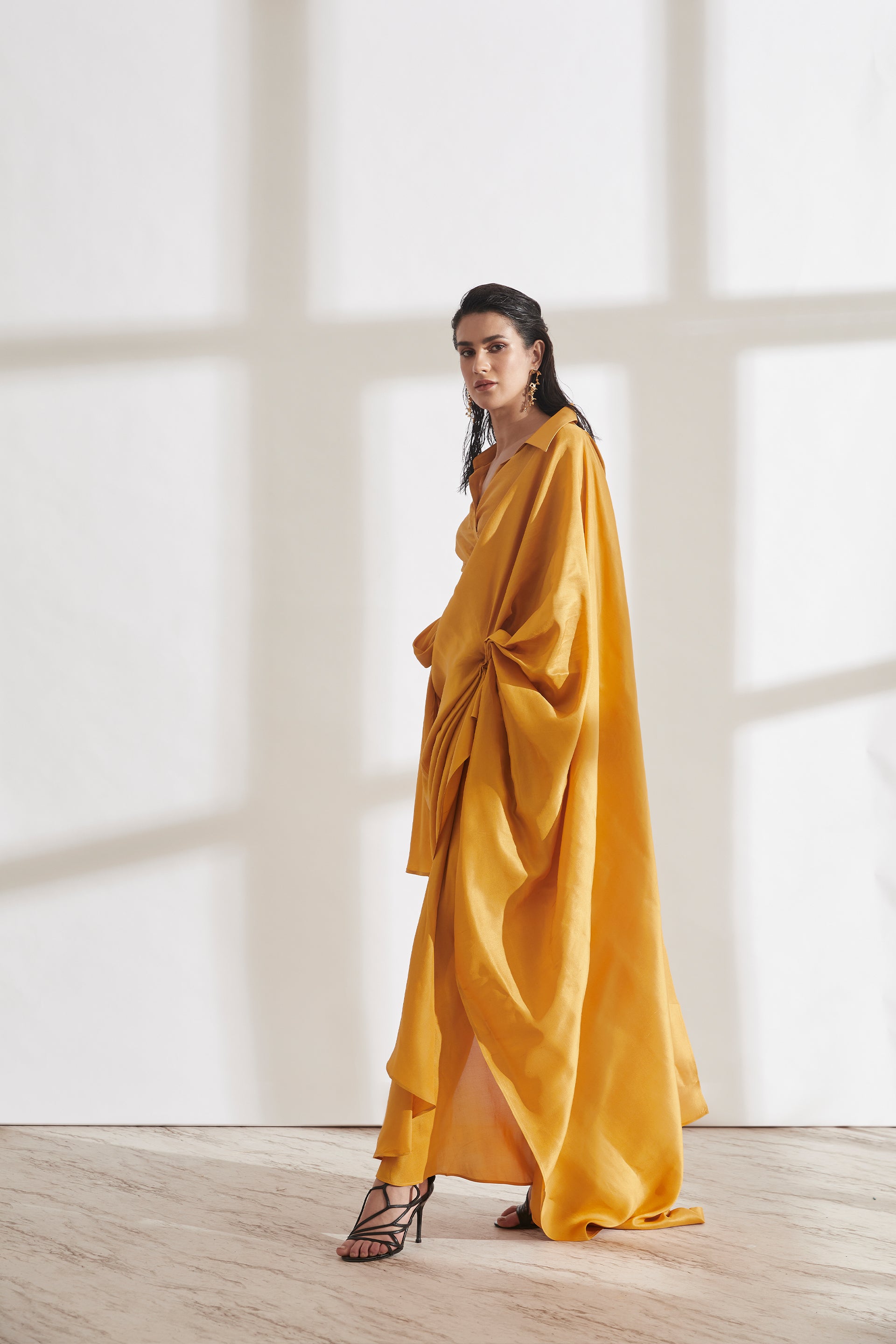 Masai Godet Sari With Kim Shirt – Melange Singapore