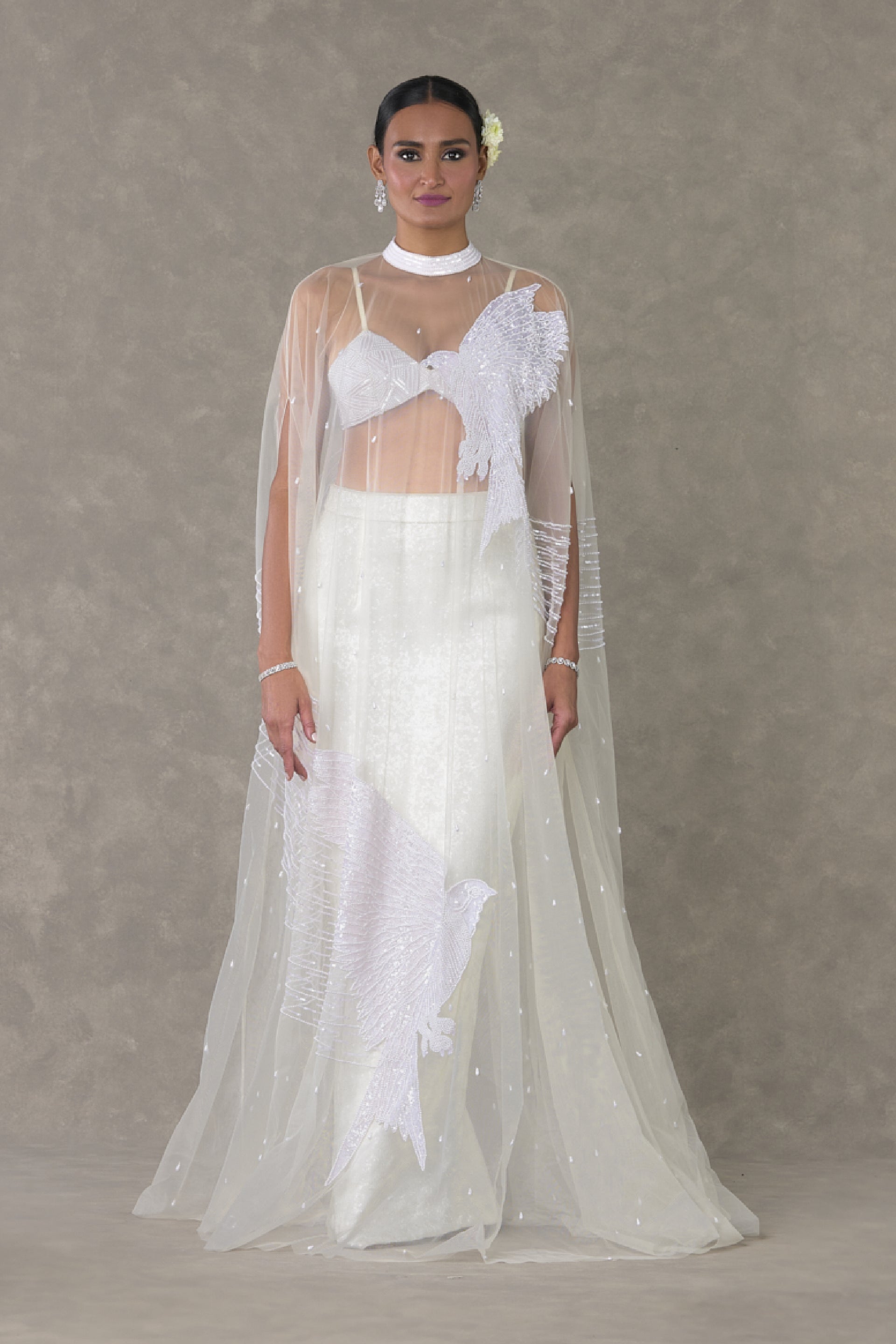 White Son Chidiya Cape Set – Melange Singapore