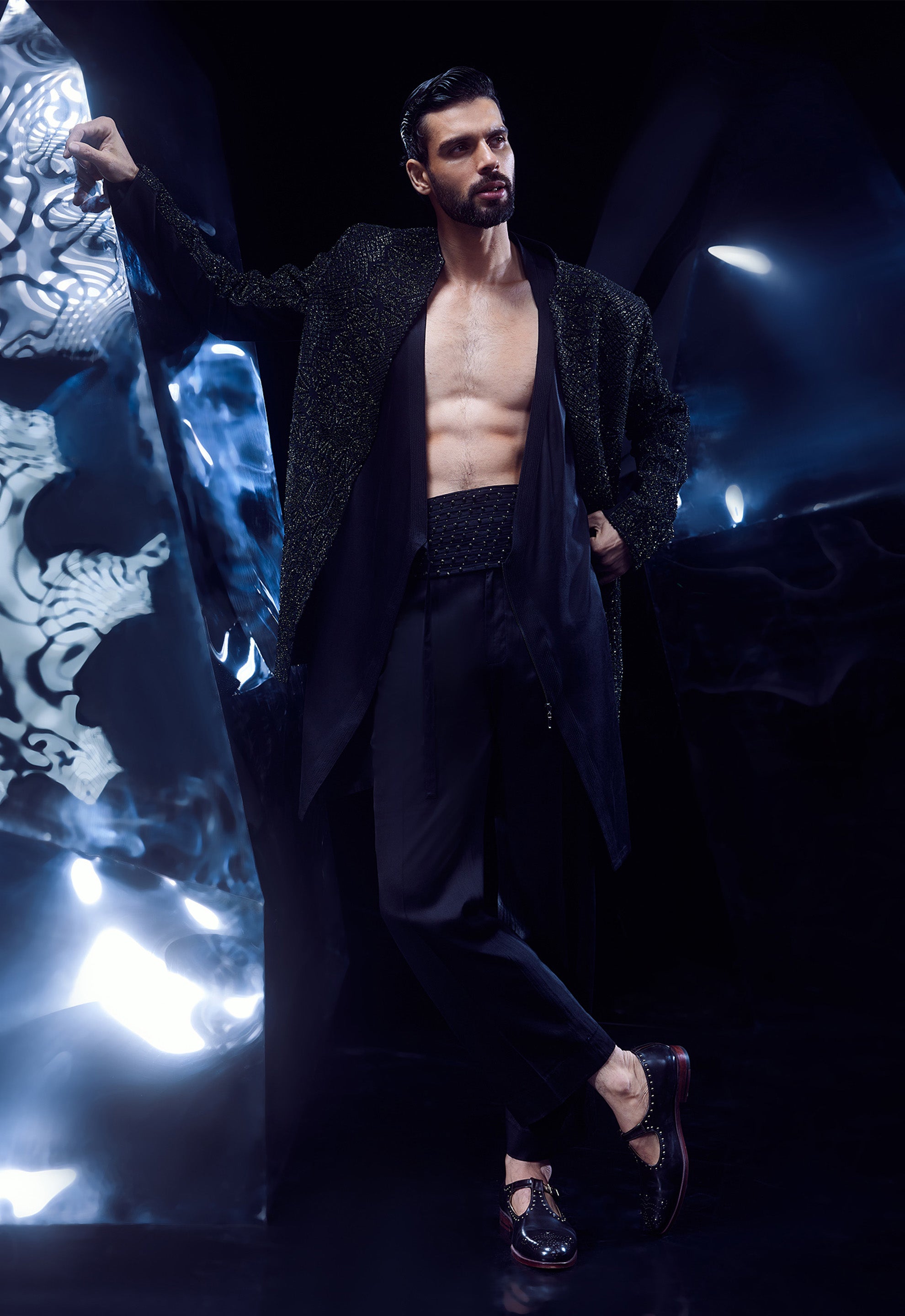 Black Sherwani – Melange Singapore