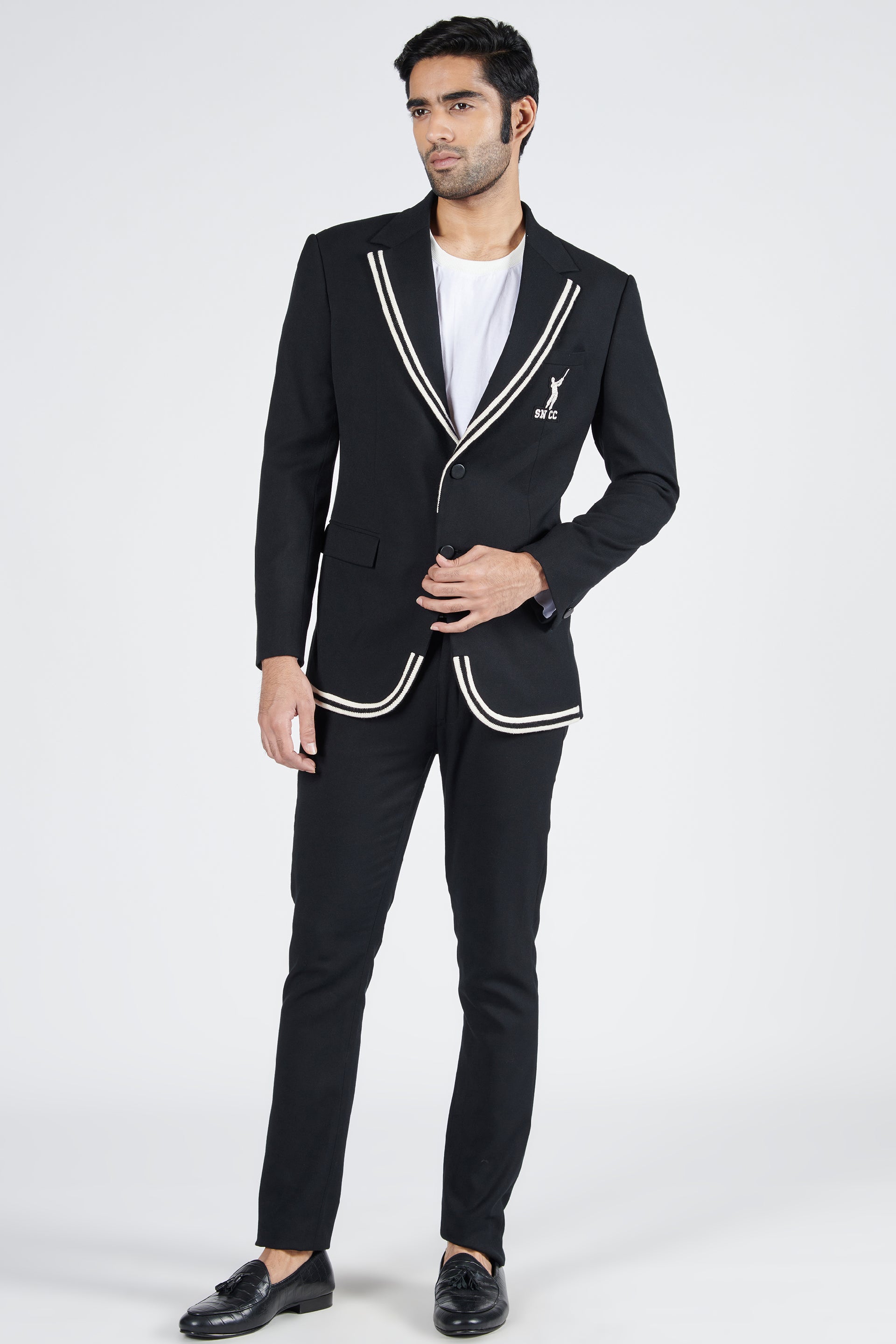 Sncc Navy Jacket With Batsman Logo – Melange Singapore