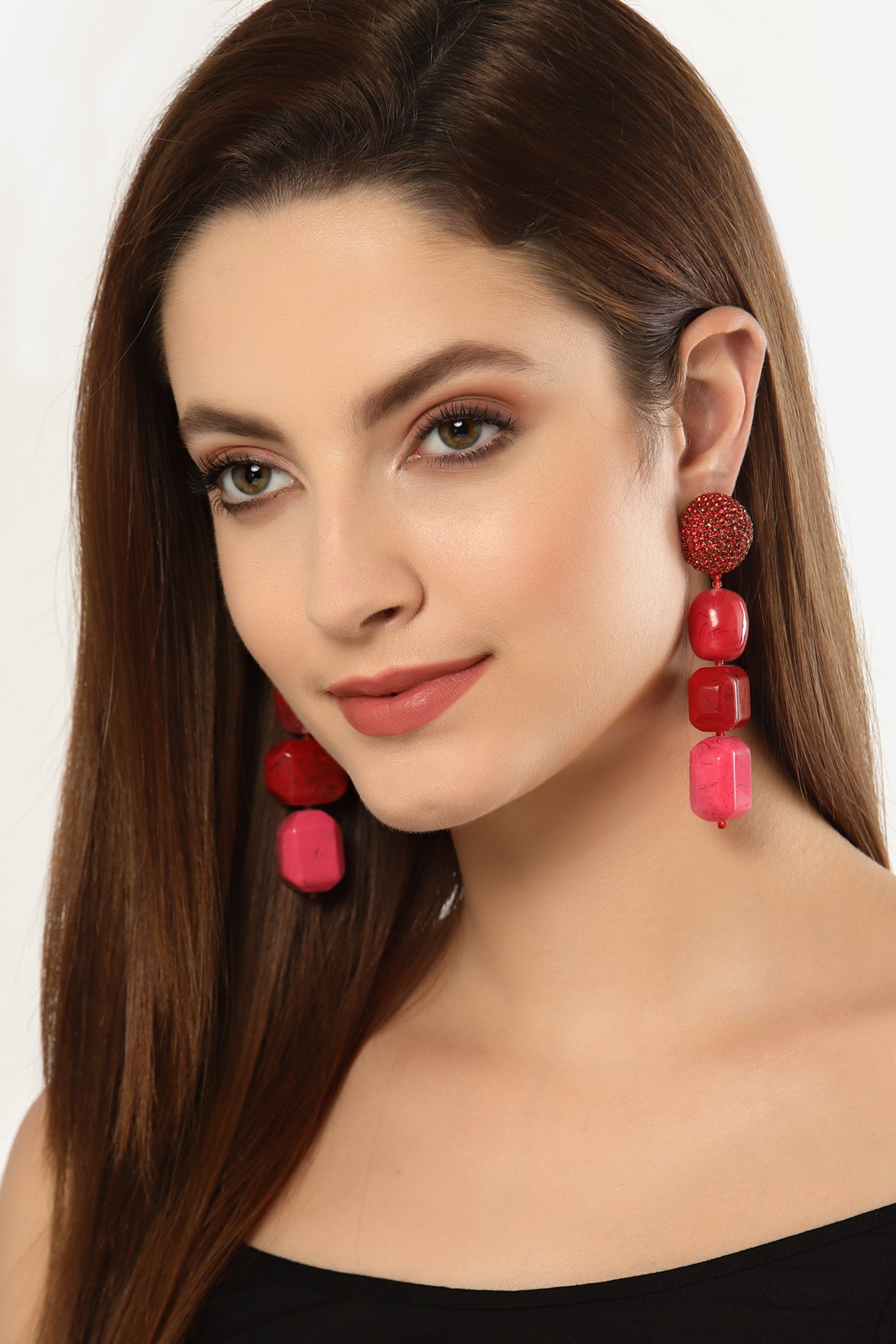 Resin Drops With Crystal Wrapping (Red Combo) – Melange Singapore
