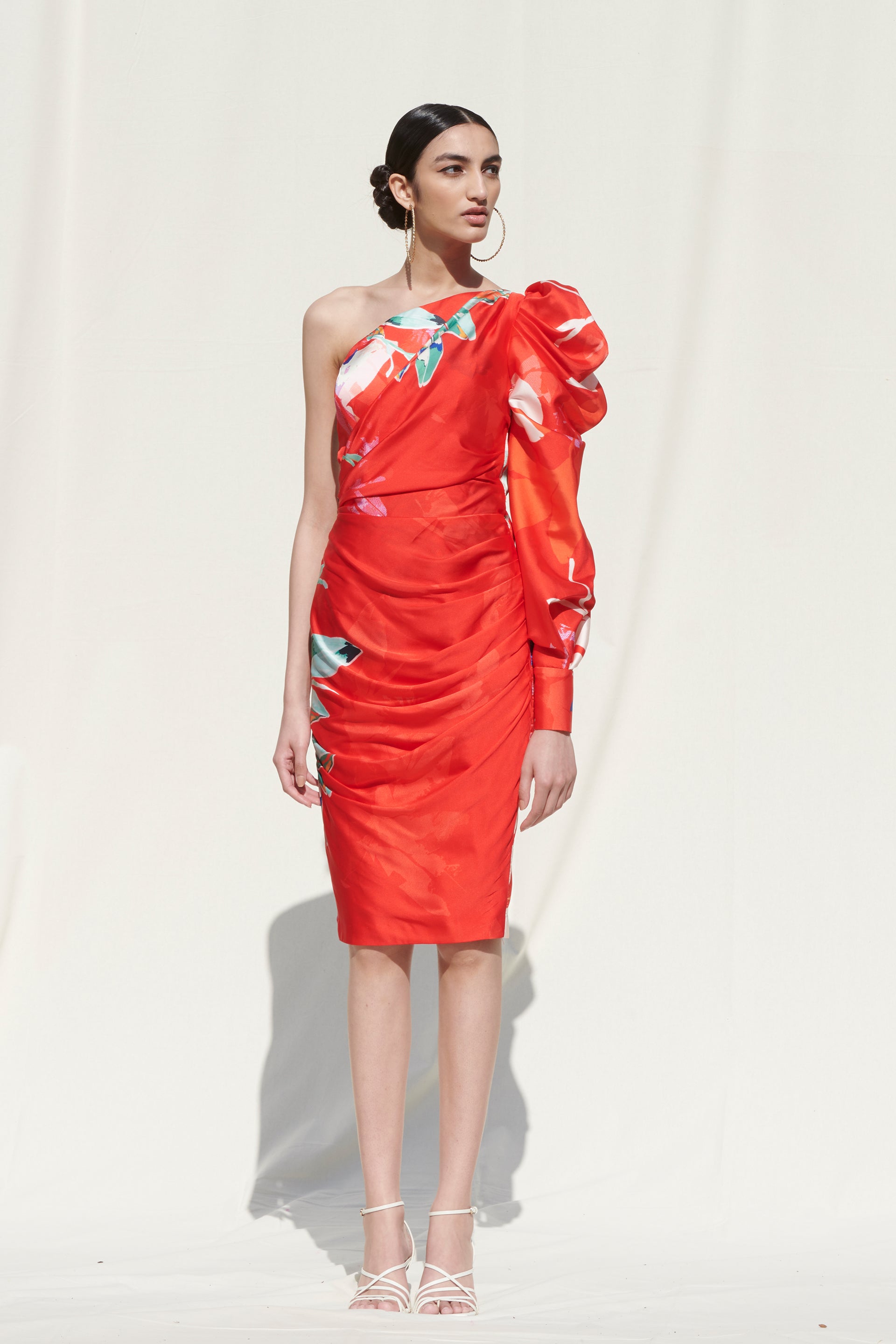 Draped One Shoulder Dress – Melange Singapore
